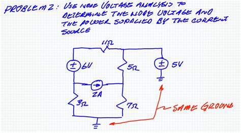 solved problem 2 use node voltage analysis todetermine the