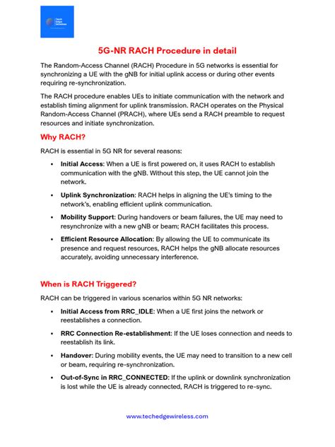 5g Rach Pdf Information Information And Communications Technology