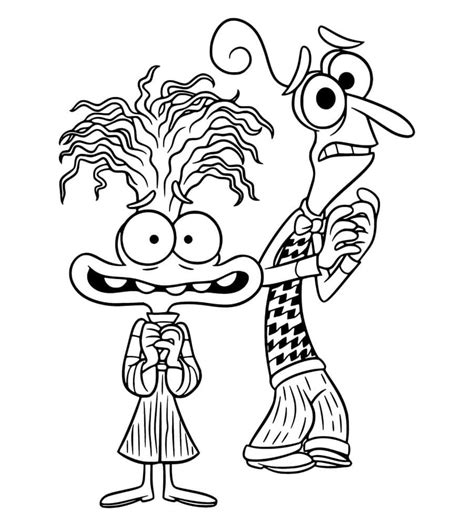 Printable Inside Out Anxiety And Fear Coloring Page Free Download And Print For You