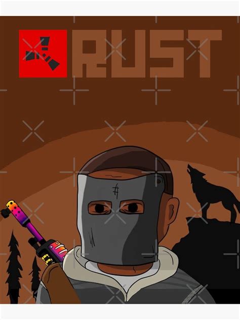 Rust Game Poster Poster For Sale By CTTDesigns Redbubble