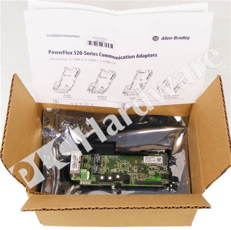 Plc Hardware Allen Bradley 25 Comm E2p Powerflex 520 Ethernet Ip Comm Adapter