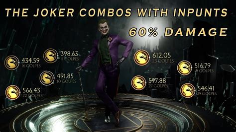 Mortal Kombat 11 Joker Combos With Inputs Tournament Variations