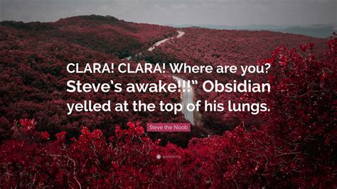 Steve The Noob Quote Clara Clara Where Are You Steves Awake
