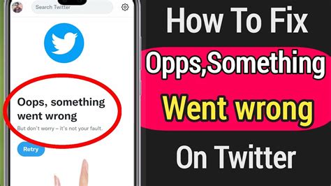 How To Fix Oops Something Went Wrong On Twitter 2022 Fix Oops