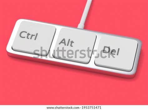 Ctrl Alt Del Minimal Keyboard Concept Stock Illustration 1953751471 Shutterstock