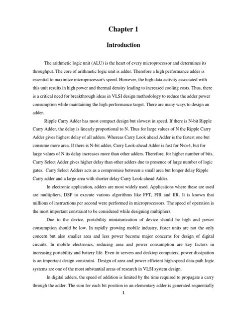 Carry Select Adder Pdf Hardware Description Language Integrated Circuit