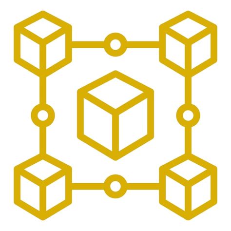 Premium Vector Blockchain Icon Style