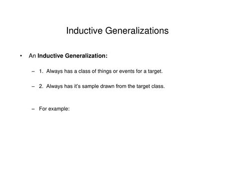 Ppt Critical Thinking Lecture 11 Inductive Arguments Powerpoint Presentation Id1104442