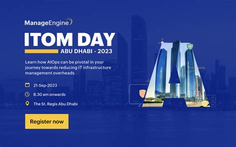 Elitser Technologies On Linkedin Manageengine Itom Day Abu Dhabi 2023