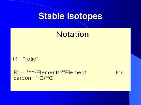 PPT The Use Of Isotope Geochemistry In Forensic Geology Stable Isotopes PowerPoint