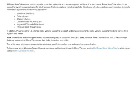 Introduction Dell Powerstore Microsoft Hyper V Best Practices Dell Technologies Info Hub