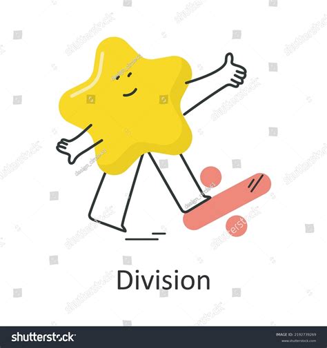 Division Vector Illustration Isolated On White Stock Vector Royalty