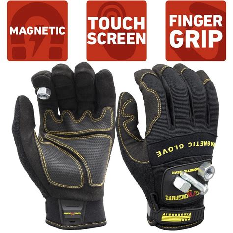 Magnogrip Pro Fingergrip X Large Magnetic Glove With Touch Screen