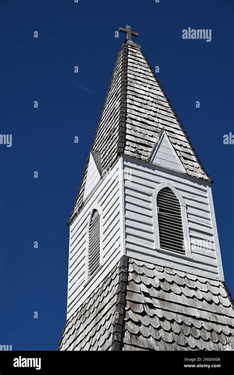 Bell Tower Added In 1894 At The Historic Holy Trinity Episcopal Church