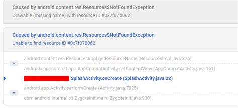 Xml Notfoundexception In Splash Screen For Android 10 Stack Overflow