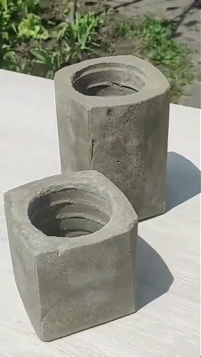 Diy Вазоны из цемента и пластиковых бутылок своими руками Идеи из цемента Кашпо Поделки Cement