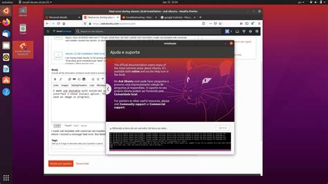 Usb Fatal Error During Ubuntu 2004 Installation Ask Ubuntu