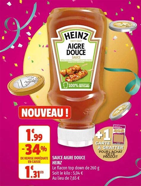 Promo Sauce Aigre Douce Heinz Chez Coccimarket Icatalogue Fr