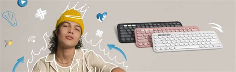 Logitech Pebble Keys 2 K380s Multi Device Bluetooth Wireless Keyboard With Customisable