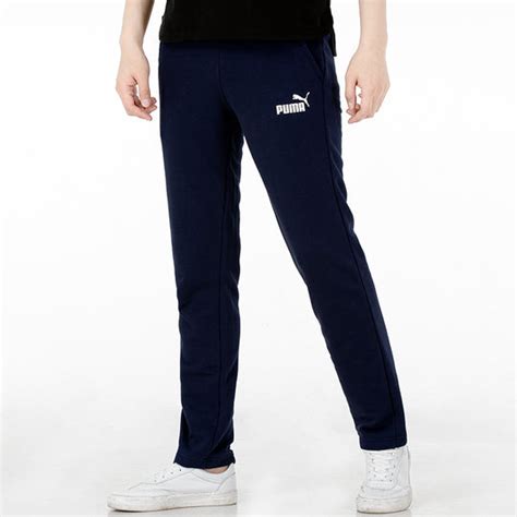 Puma Essentials Logo Pants Navy White 589024 06 Kicks Crew