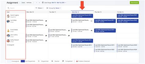 Assignment Dashboard Assign Routes To Users And Vehicles