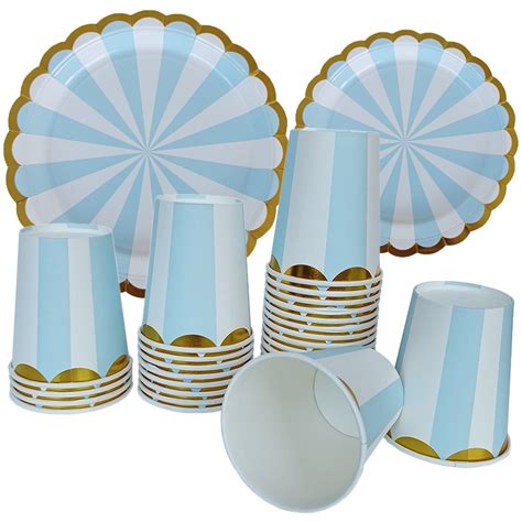 Badu Bg 10 бр бронзиращи съдове за еднократна употреба 18x18 см хартиени чинии 250 мл парти чаша