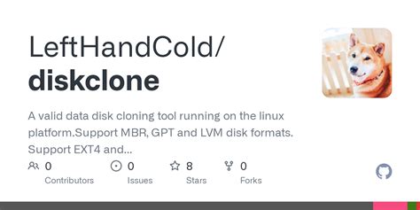 github lefthandcold diskclone a valid data disk cloning tool running on the linux platform