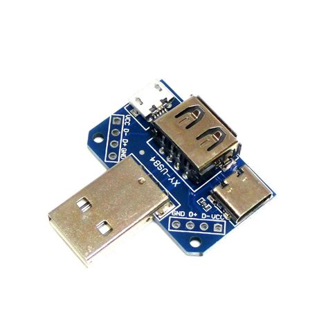 YRNGW XY USB4 2 54mm 4P Adapter Plate USB To Type C Female USB USB Head Switchboard Male To