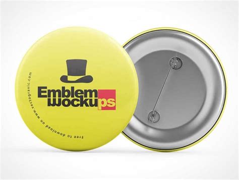 Free Button Pin Mockups Mockuptree