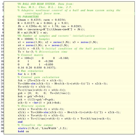 Matlaboctave Implementation Of The Inverse Optimal Controller For The