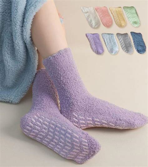 어나더뷰 [1 1할인 8컬러] 폭신 파스텔 논슬립 수면양말 미끄럼방지 겨울 양말 수족냉증 No 1755 위시버킷