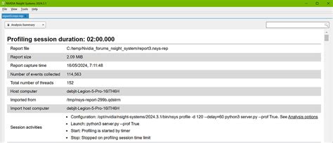 How To Get Full Profiling With Nsight System For A Particular Process Profiling Linux Targets
