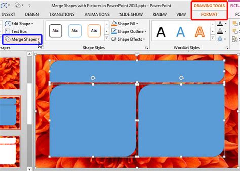 Merge Shapes With Pictures In PowerPoint 2013 PowerPoint Tutorials