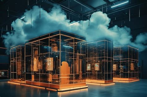 Premium Photo Data Business Storage Technology Cloud Concept Blue