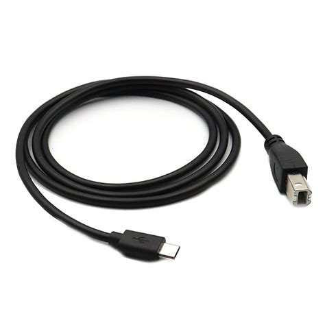Compact Micro Usb To Usb B Printer Cable For Printer And Data Transfer