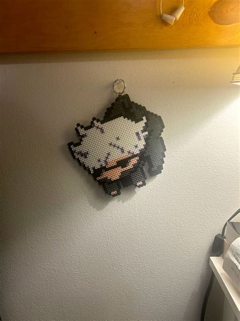Gojo Pearler Bead Jjk Hama Beads Jjk Pixel Art Gojo Jjk Fuse Beads