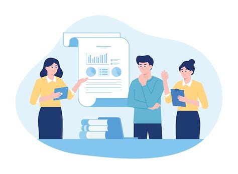 협력 직원 커뮤니케이션 토론 파트너 비즈니스 프로젝트 개념 평평한 일러스트레이션 프리미엄 벡터