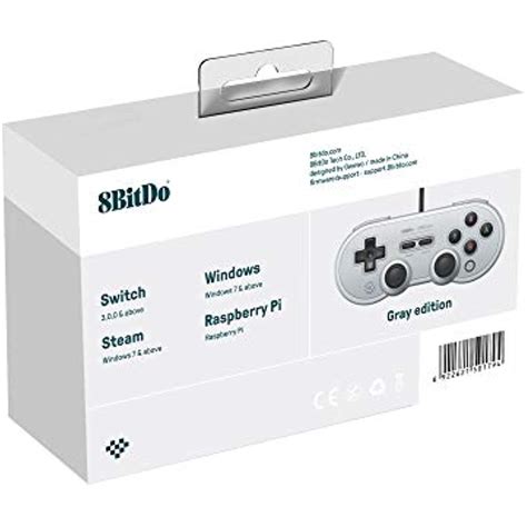 Buy 8bitdo Sn30 Pro Usb Wired Gamepad For Switch Windows And Raspberry Pi Gray Edition Online At