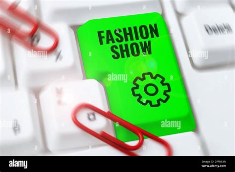Writing Displaying Text Fashion Show Business Idea Exibition That Involves Styles Of Clothing