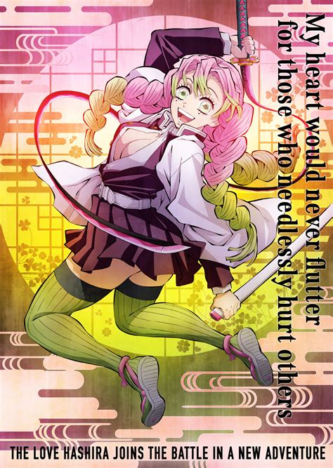 Kanroji Mitsuri Kimetsu No Yaiba Danbooru