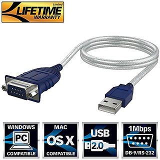 Buy Sabrent Usb To Serial Pin Db Rs Converter Cable