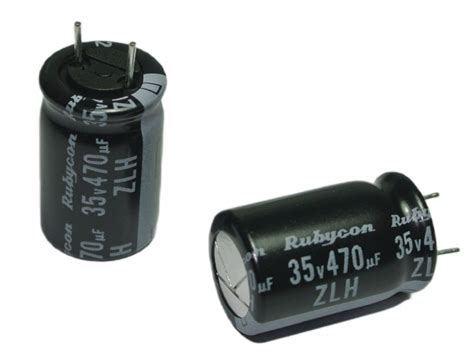 470µf 35v 105°c Alacsony Impedancia Long Life Zlh Rubycon Kondenzátor