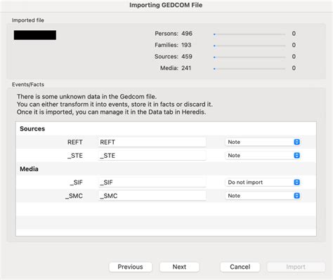 Importing A Gedcom 7 File To Your Existing Genealogy Heredis Help Knowledgebase