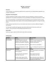 SDEV Homework SDEV Homework AWS Cloud Security Overview In This Homework You Will