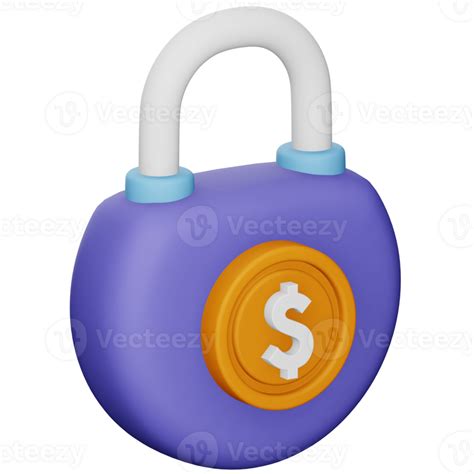 Lock 3d Rendering Isometric Icon 28272918 Png