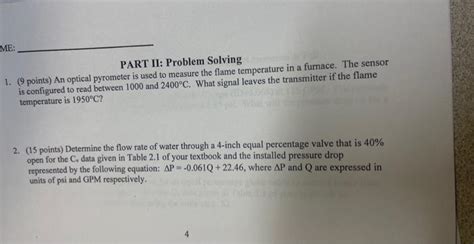part ii problem solving 1 9 points an optical