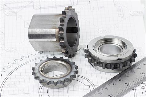 汽车齿轮系在图纸上