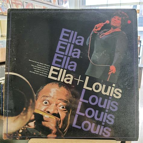 Ella Fitzgerald And Louis Armstrong Ella And Louis