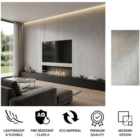Flexible Wall Cladding Manufactured Stone Veneer Litho Cool Mania