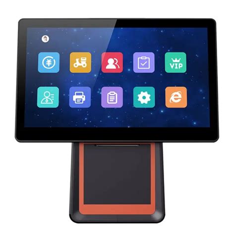 Dual Touch Screen Inch POS System Smart Desktop Tablet PC Android All In One Cashless